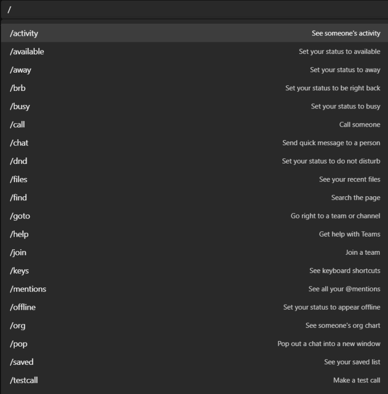 Microsoft Teams: Search - Select Technology