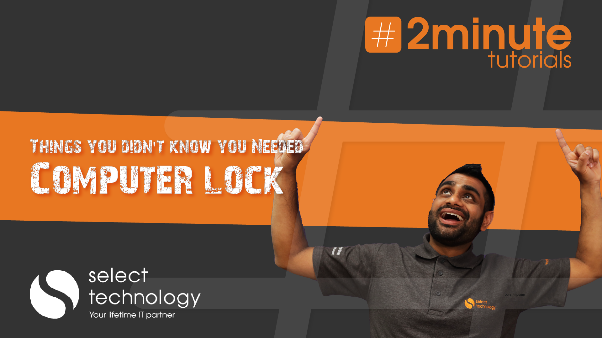 Things you didnt know you needed: Computer Lock - Select Technology